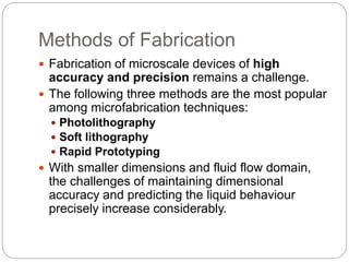 Study of Microfluidics and its Application in Biomedical Diagnostic Devices | PPTX