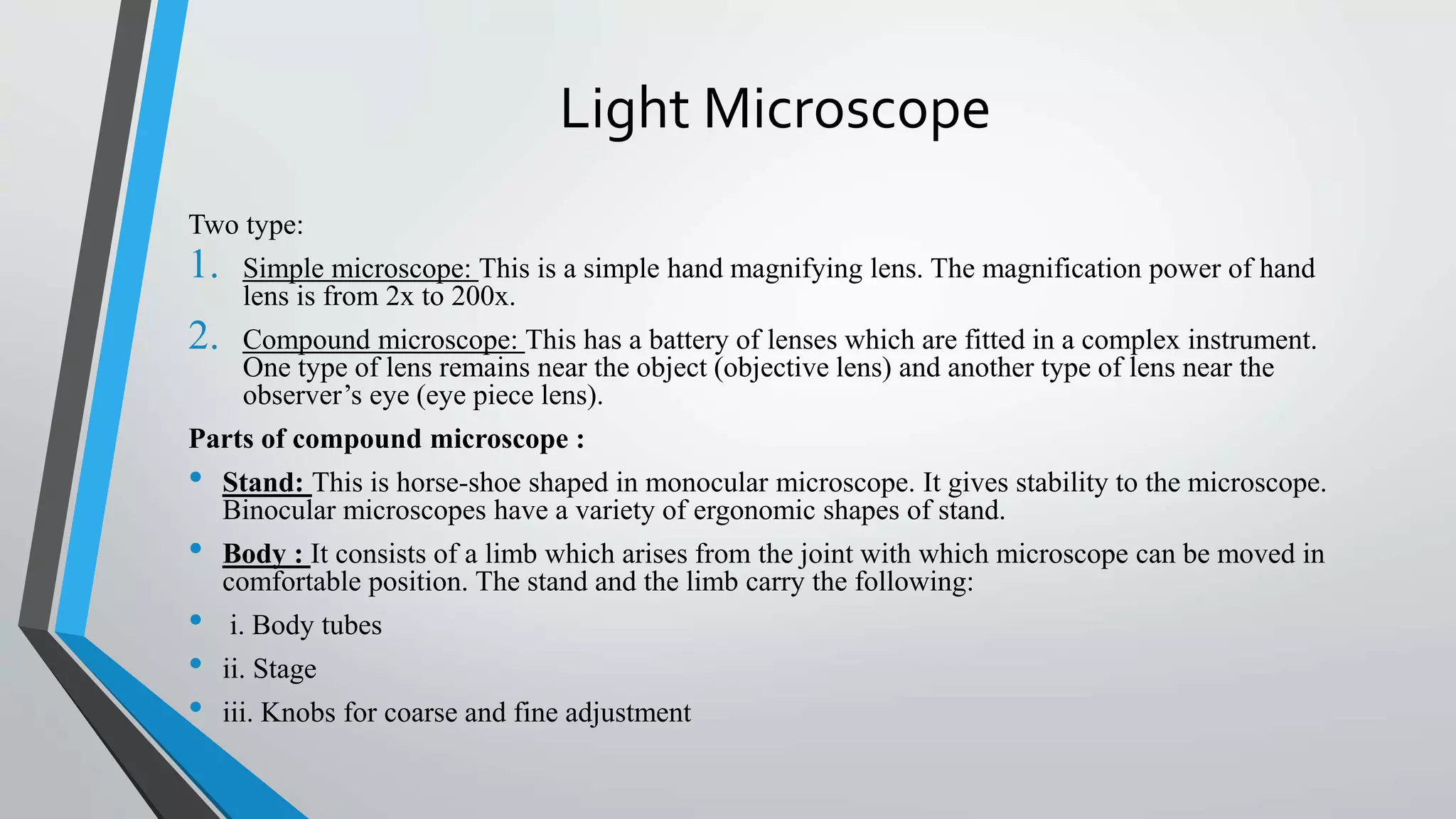 MICROSCOPE-Study of Microscope,types.pptx | Photography | Arts and Crafts