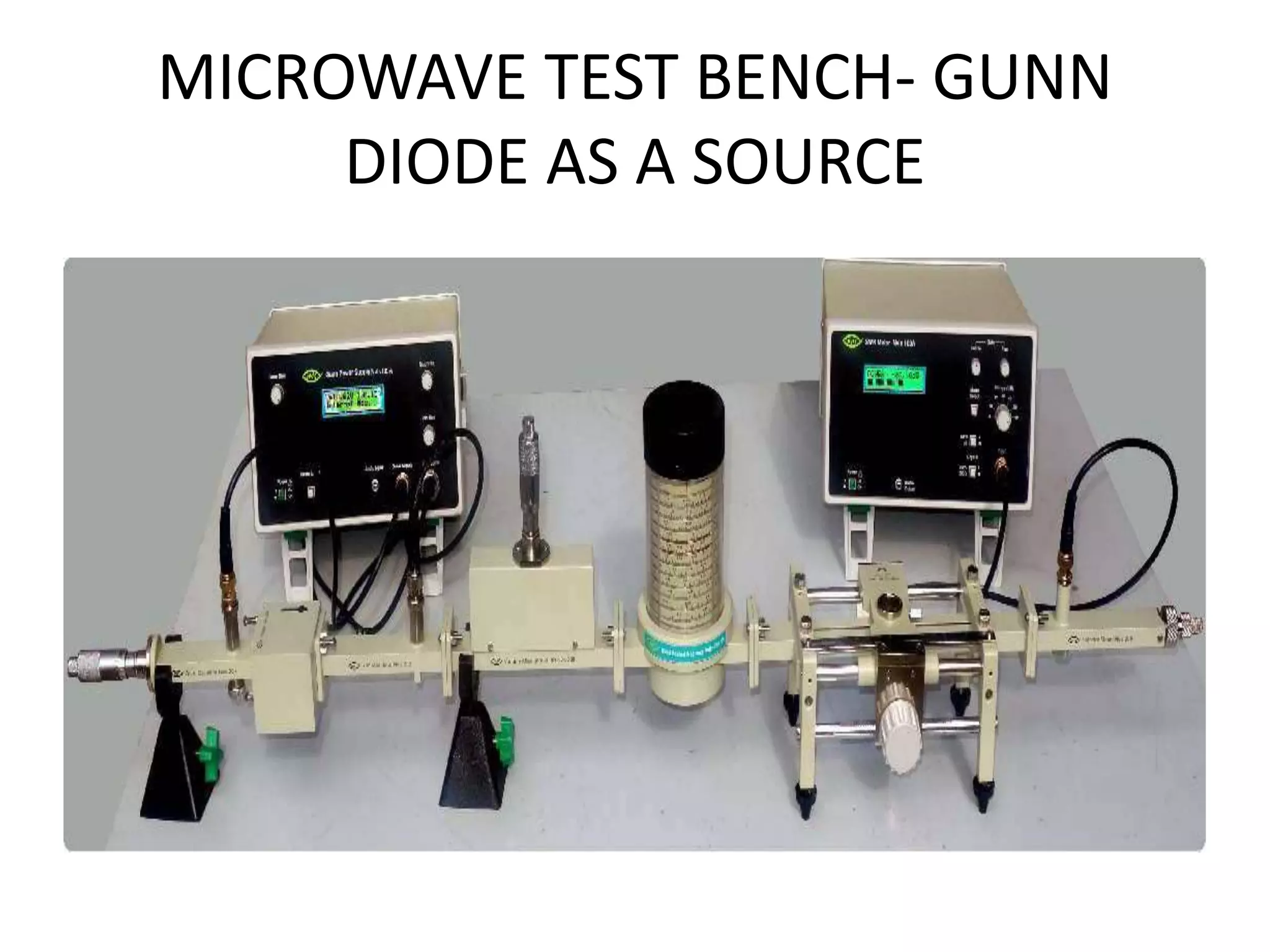 Study of microwave set up, active and passive components | PPTX