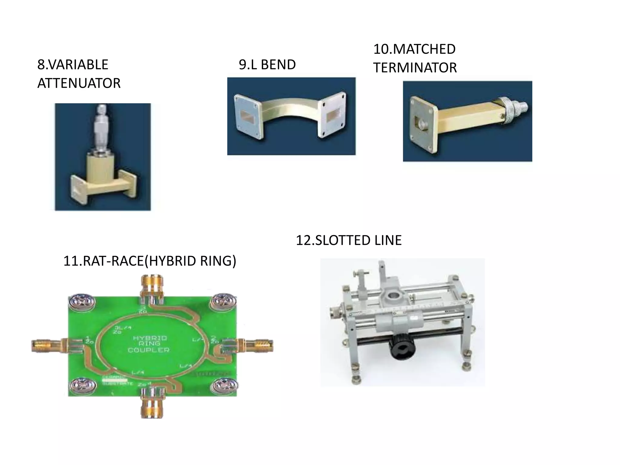 Study of microwave set up, active and passive components | PPTX
