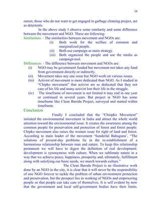 Study of ngo and enviromental movement | DOC