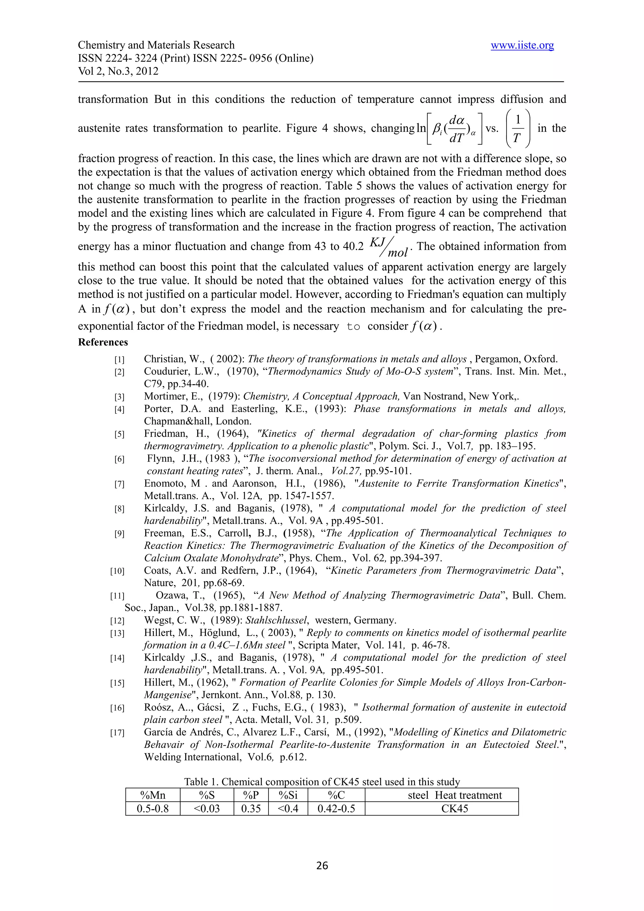 Study of non isothermal kinetic of austenite transformation to | PDF