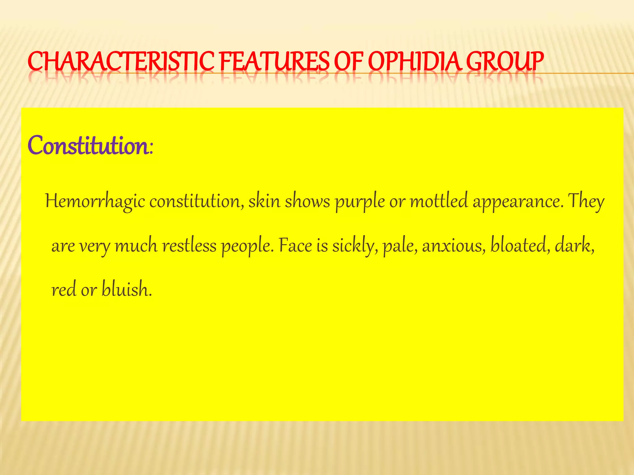 Study of ophidia group | PDF