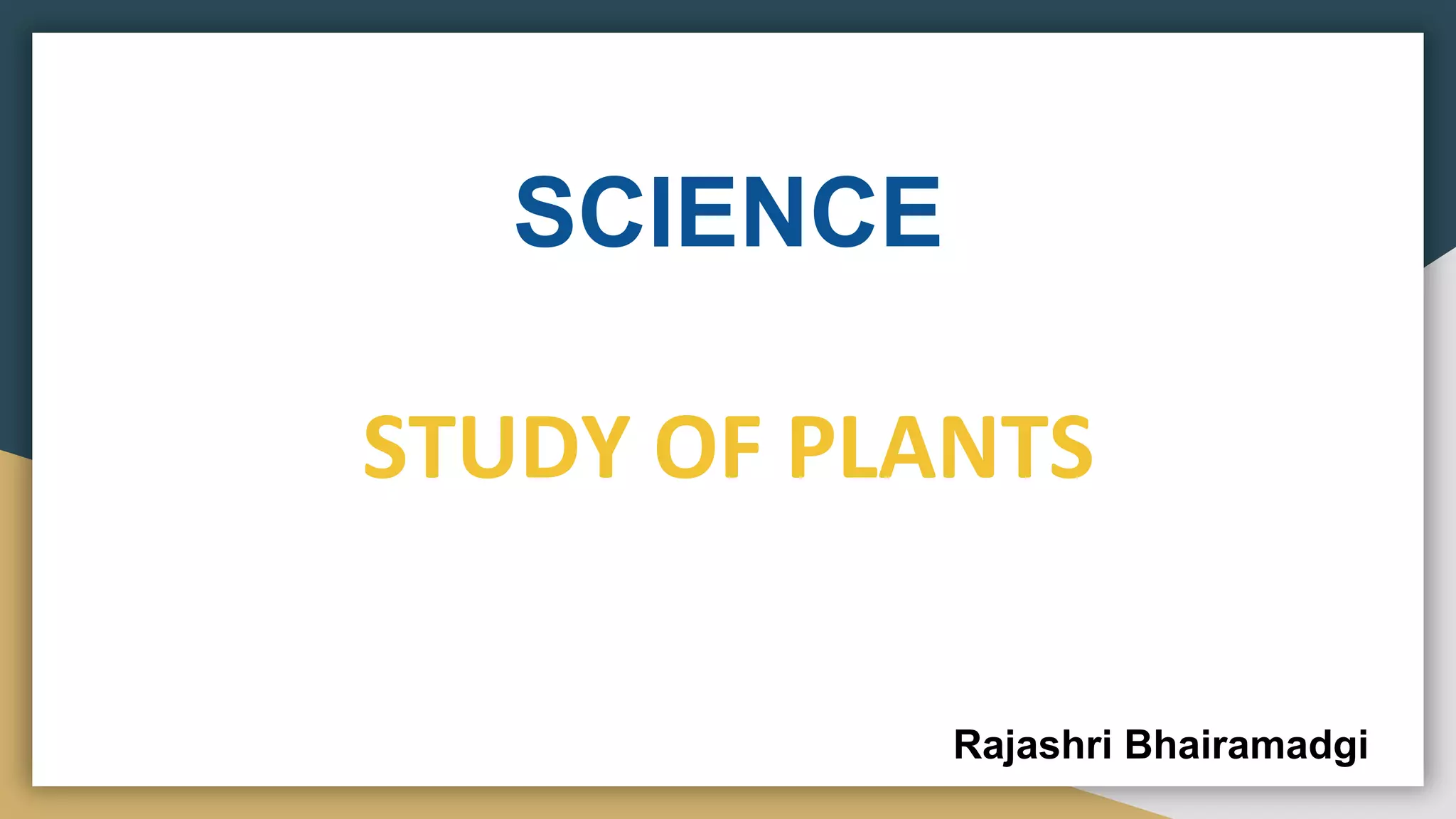 Study of plants | PDF