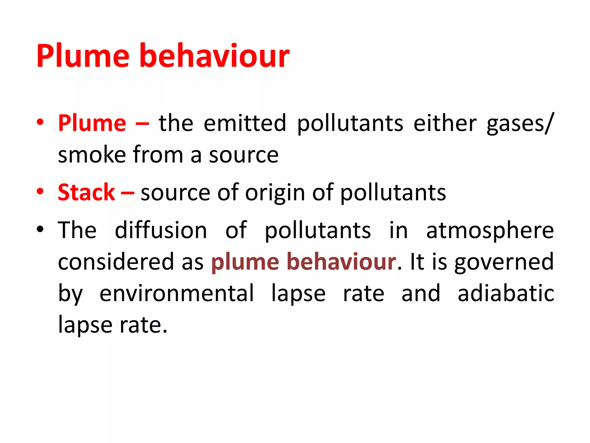 Study of plume behaviour | PPTX | Indoor Environmental Quality | Home ...