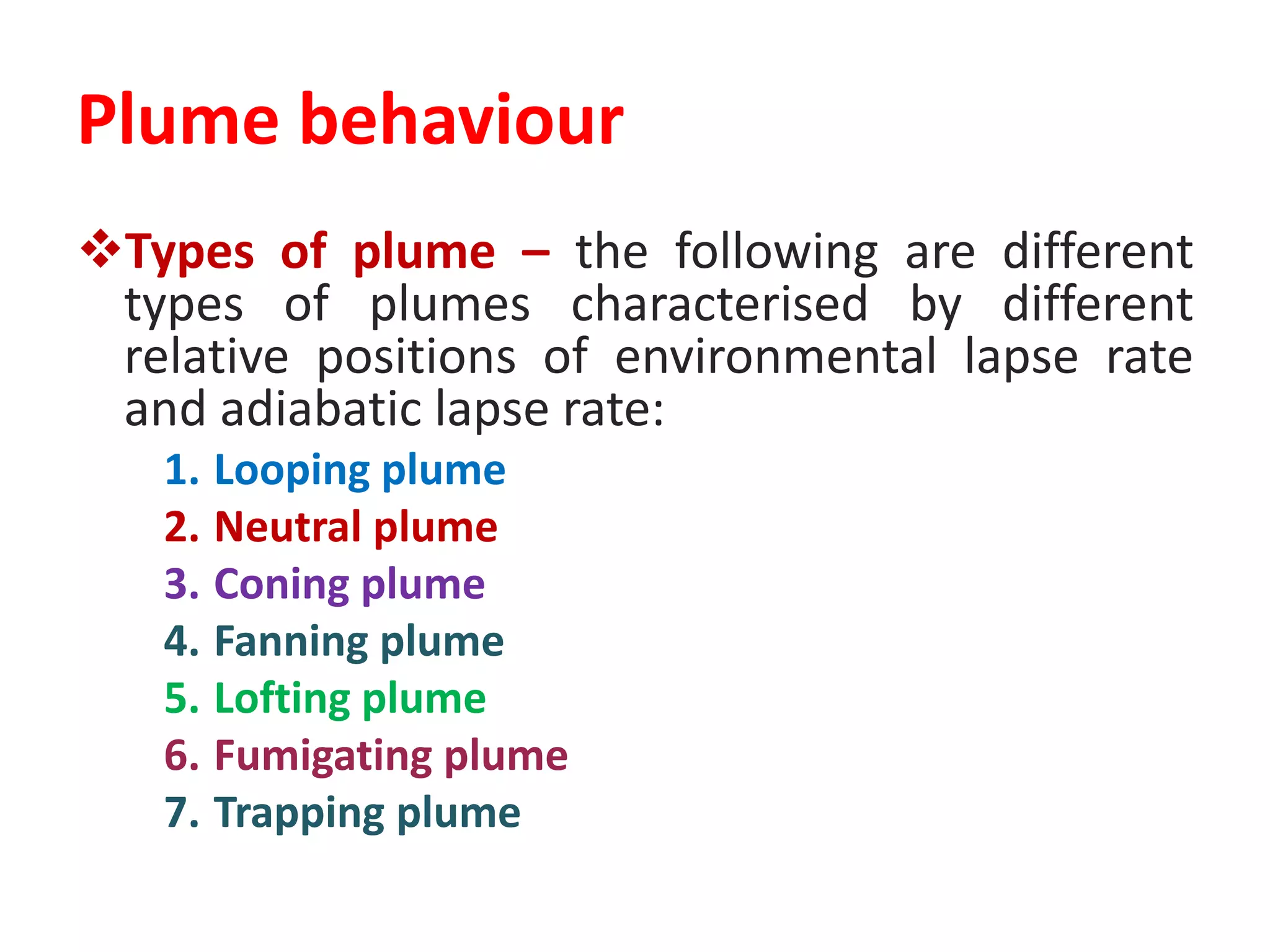 Study of plume behaviour | PPTX | Indoor Environmental Quality | Home ...