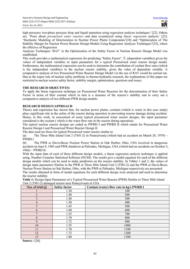 Study of pressurized water reactor design models | PDF