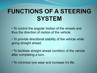 Study of principles of steering | PPTX