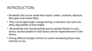 STUDY OF PROSTHETIC FEET AND SHOE MODIFICATIONS[1].pptx