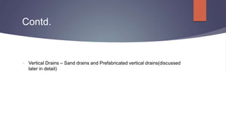 Study of Prefabricated Vertical Drains | PPTX