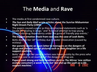 Study Of Raves | PPT | Dance and Electronic Music | Music