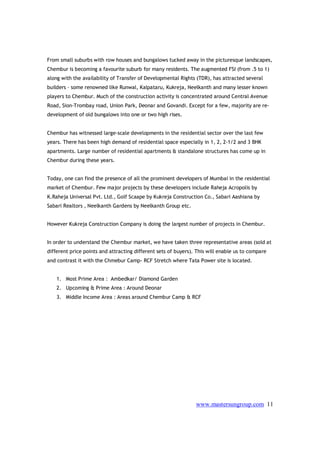 Study of real estate market chembur | PDF