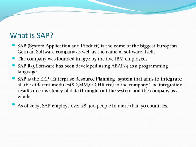 Study of SAP R3 architecture | PPT | Computer Software and Applications ...
