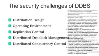 Study of Security functionality in Distributed Database.pptx | Databases | Computer Software and ...