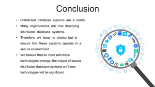 Study of Security functionality in Distributed Database.pptx