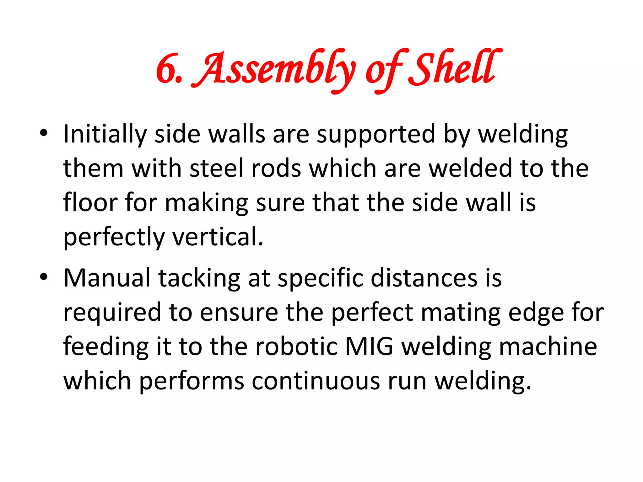 Study of Shell Manufacturing Process @ Modern Coach Factory (Raebareli ...