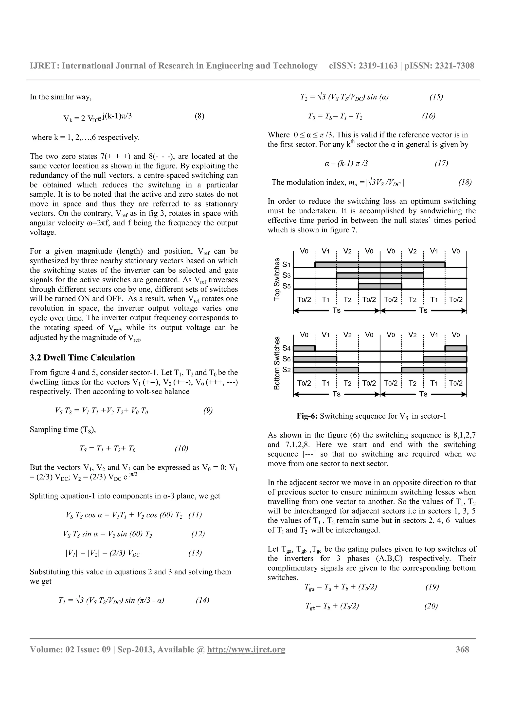 Study of sinusoidal and space vector pulse width | PDF