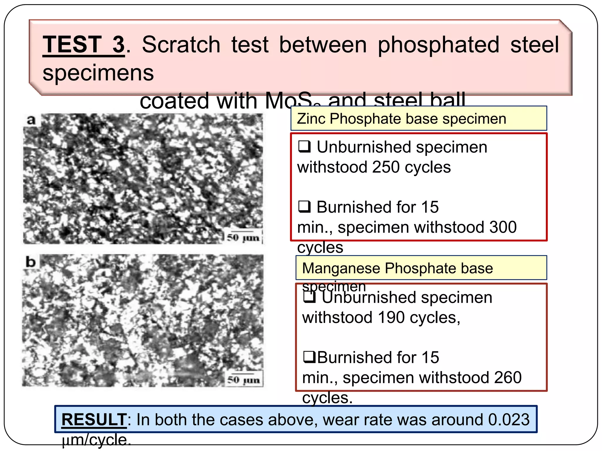 Study of solid lubrication with MoS2 coating | PPTX