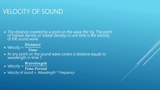 Study of sound | PPTX | Physics | Science