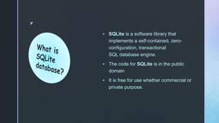 Study of SQLite | PPT
