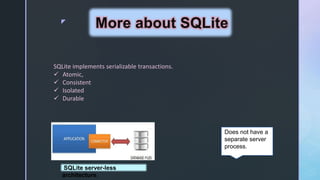 Study of SQLite | PPT