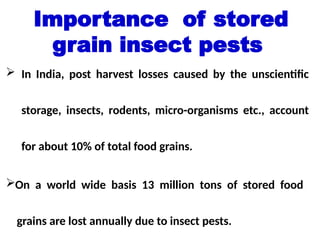 Study of Storage Pests and Their Management | PPTX