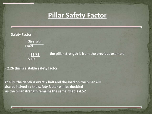 Study of strata control in an ug coal mine being worked by continuous ...