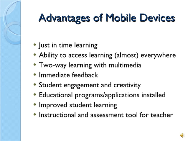 Technology in the classroom: Mobile Devices | PPT