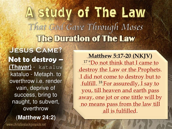 Study Of The Law Of Moses Part 1 Study Of The Law Of Moses Part 1