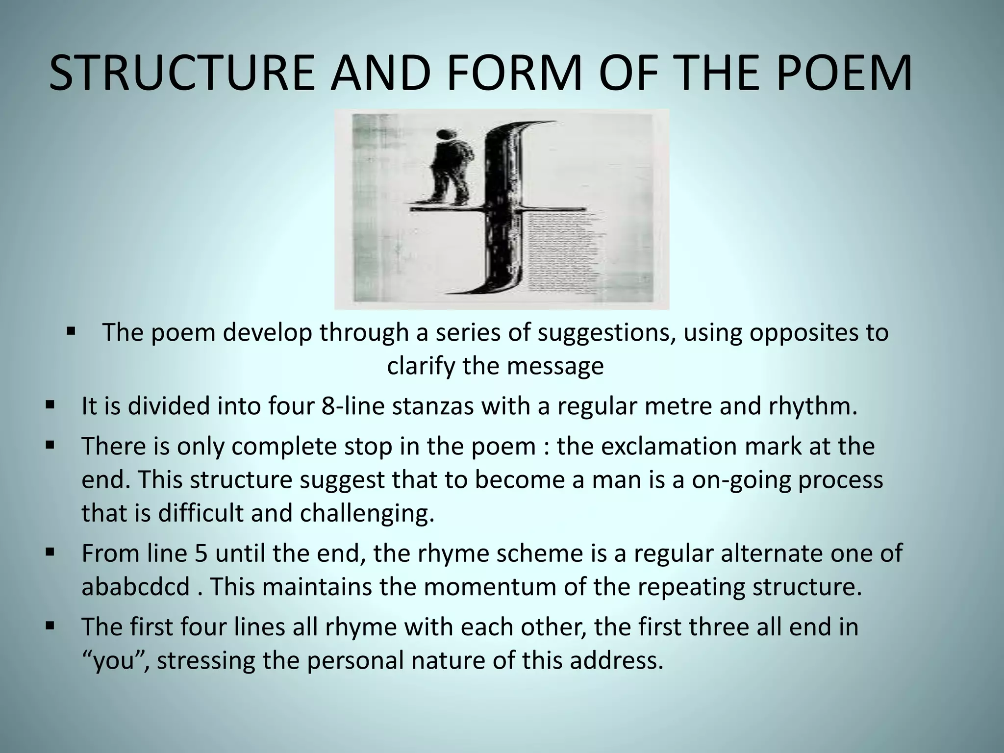 Study of the poem "IF" by Rudyard Kipling | PPTX