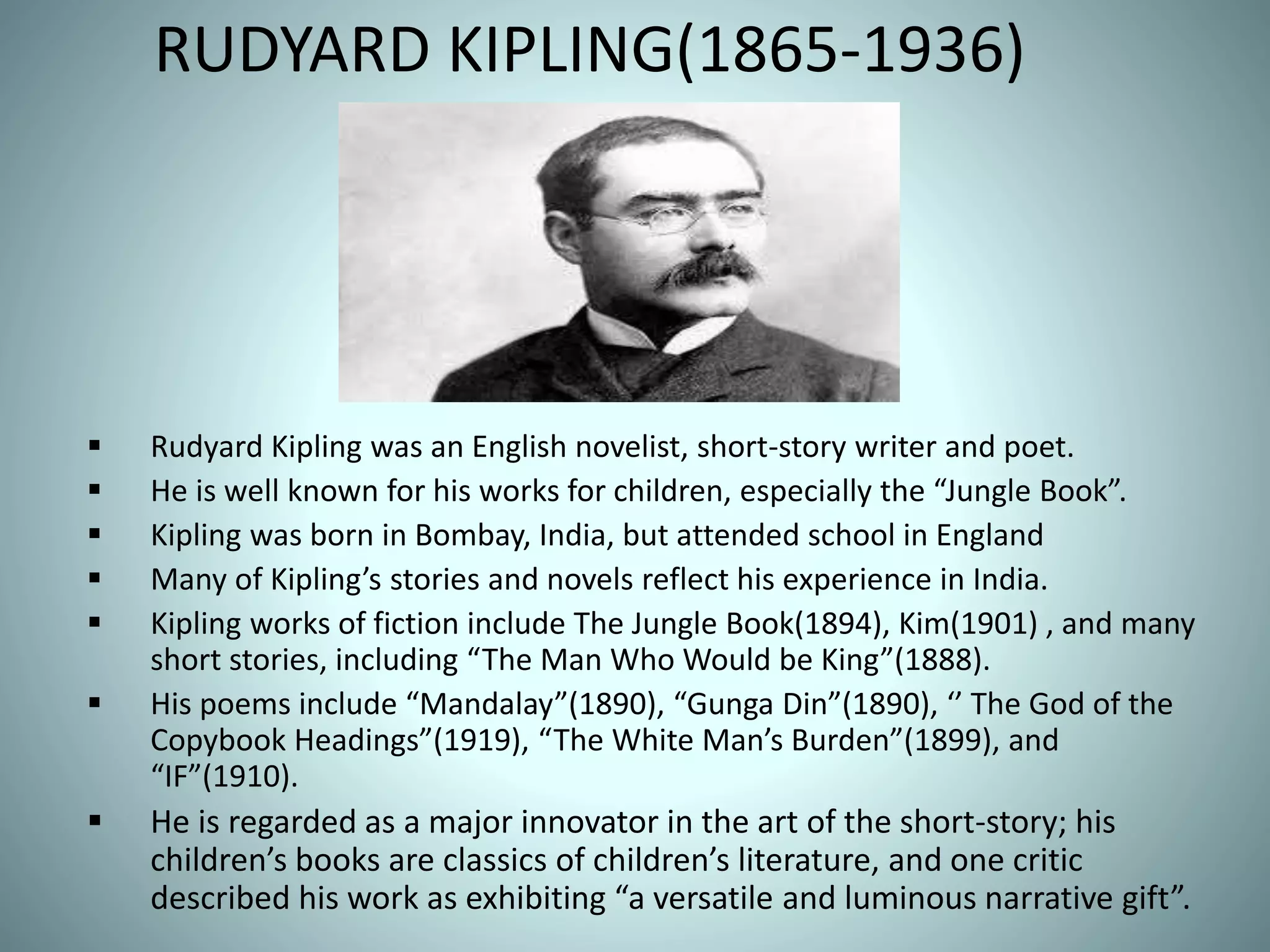 Study of the poem "IF" by Rudyard Kipling | PPTX