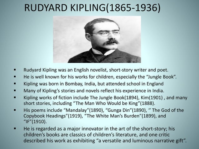 Study of the poem "IF" by Rudyard Kipling | PPTX
