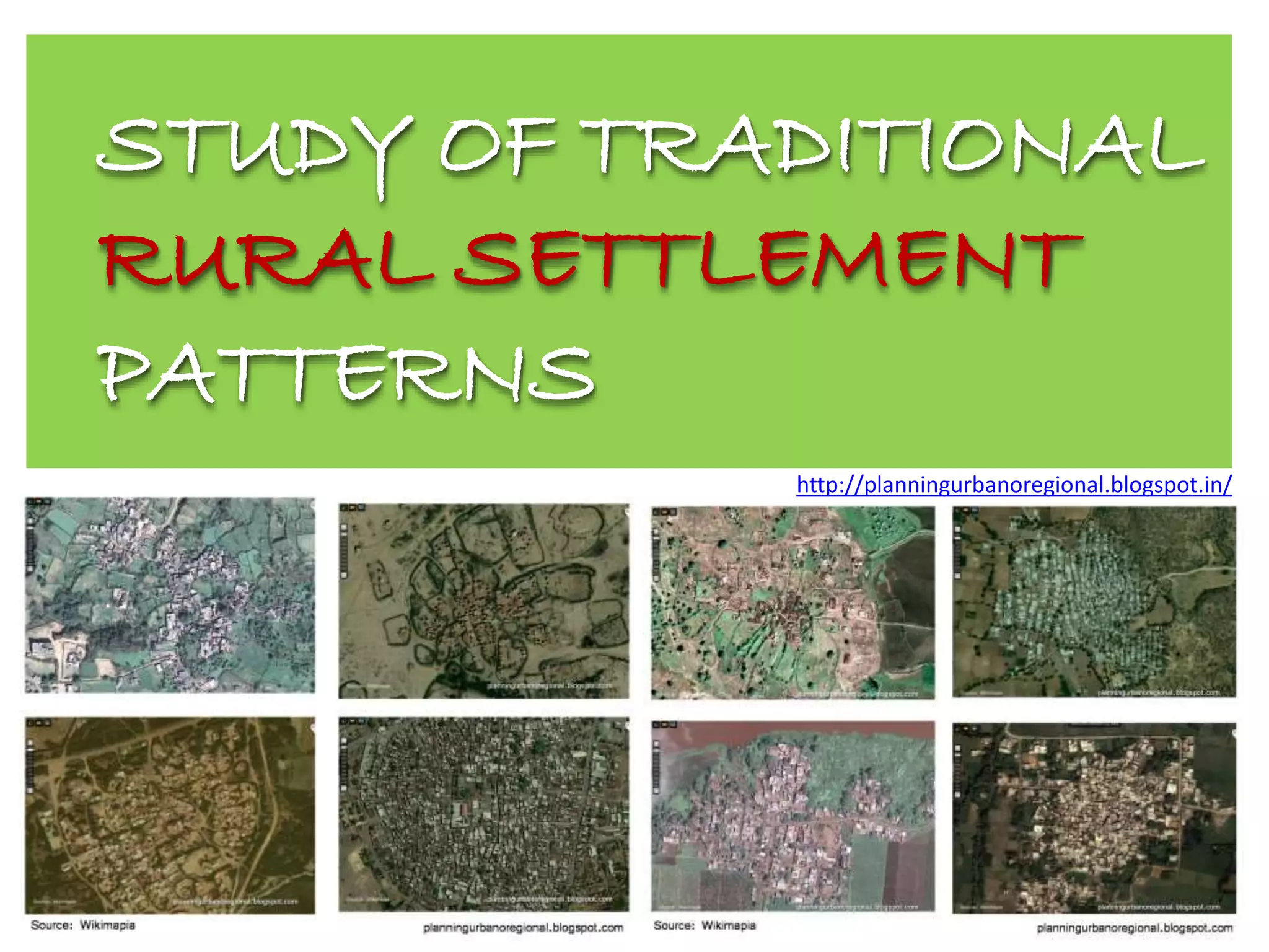 Sustainable settlement patterns | PPTX