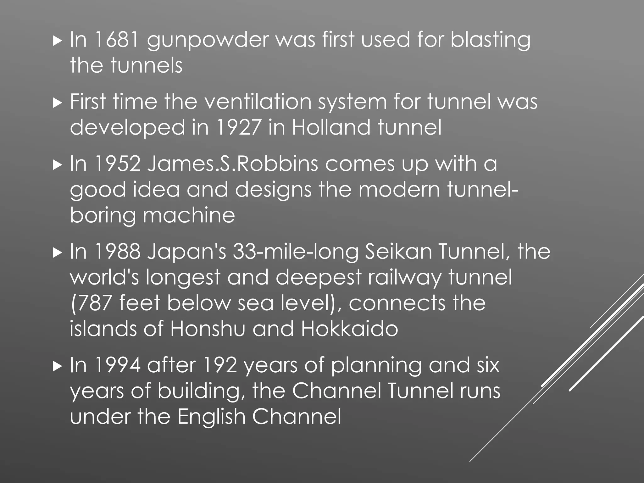 Study of tunnel engineering | PPTX