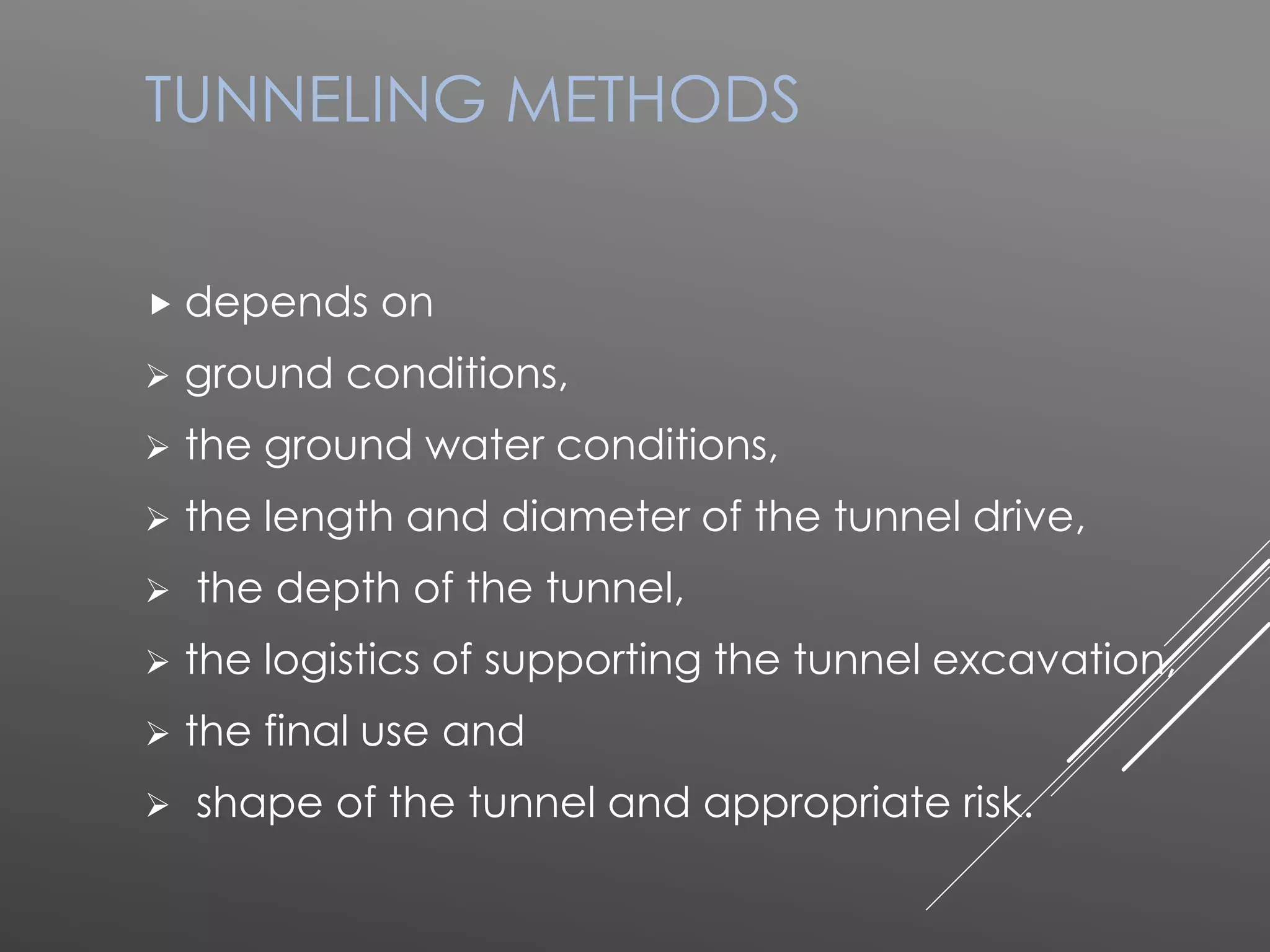 Study of tunnel engineering | PPTX
