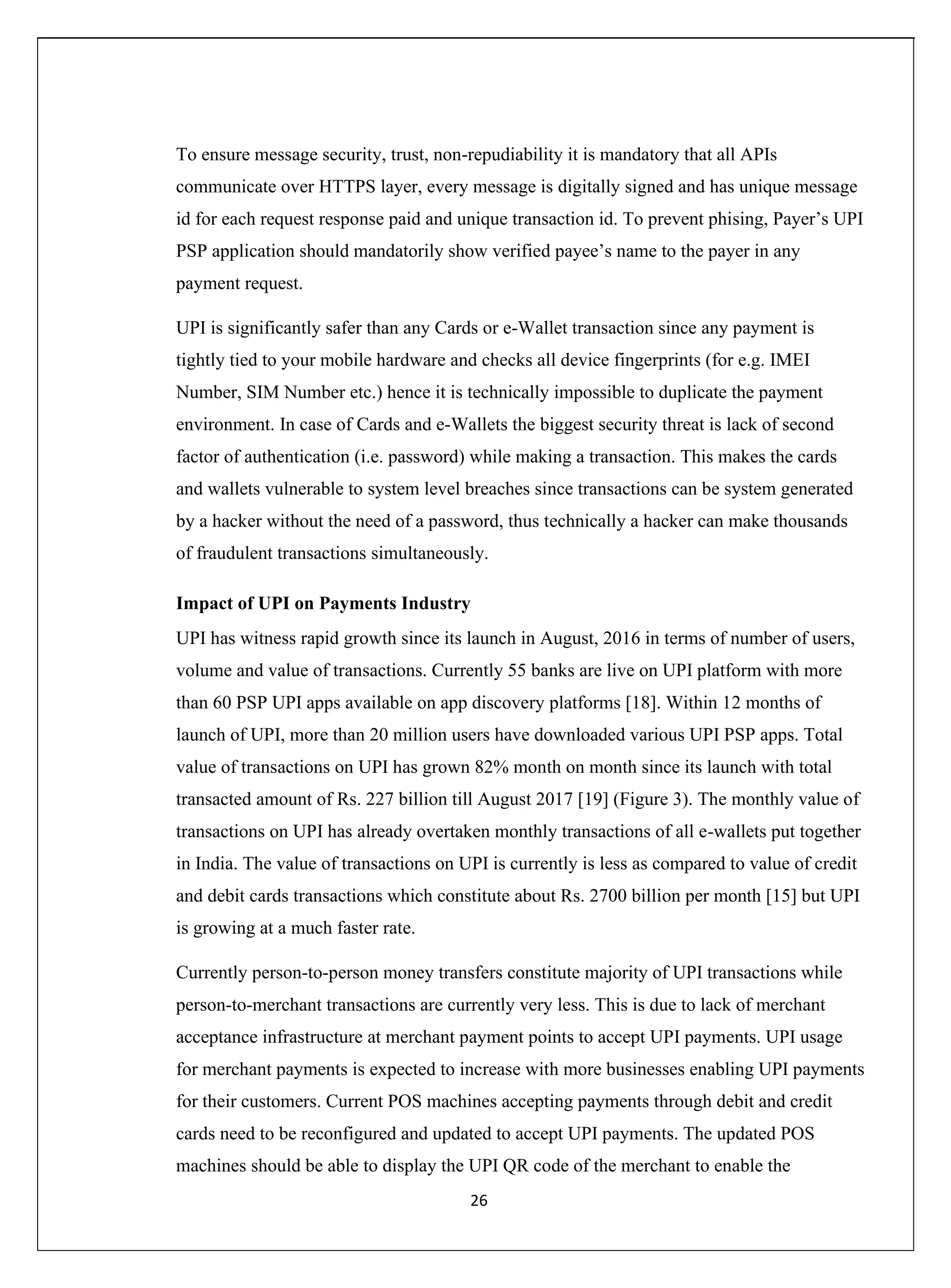 Study of upi payments | PDF