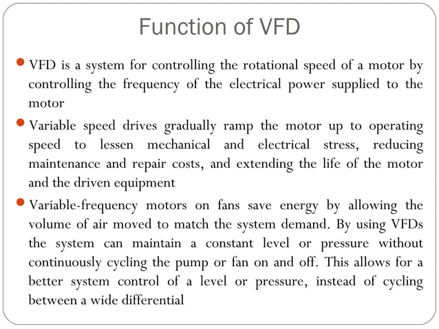 variable frequency drive (VFD) installation | PPT | Technology & Computing
