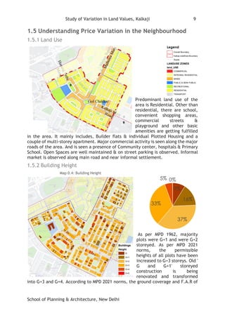 Study of Variation in Land Values, Kalkaji, Delhi | PDF