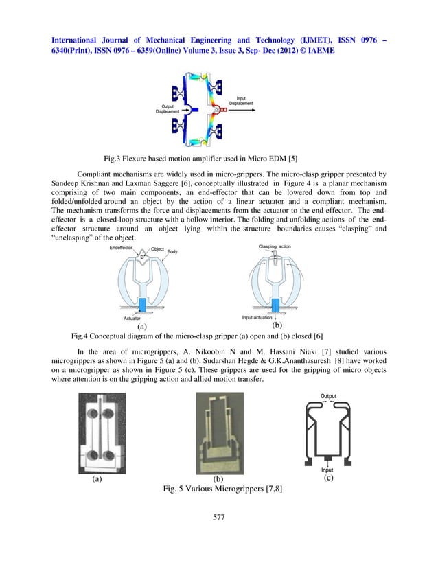 Study of various compliant micromechanism | PDF