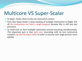 Study of various factors affecting performance of multi core processors | PPTX