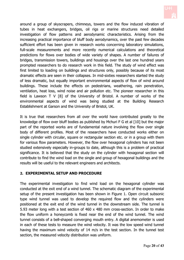 Study of wind effect on building with hexagonal cross section | PDF
