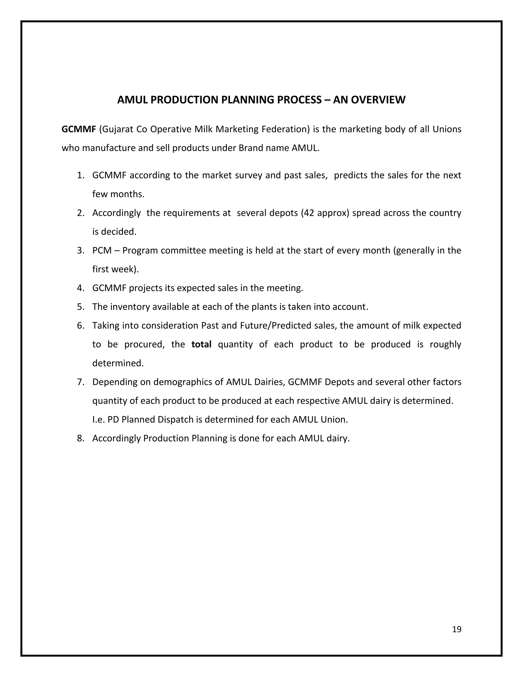 Study of workflow_at_amul,_anand | DOCX