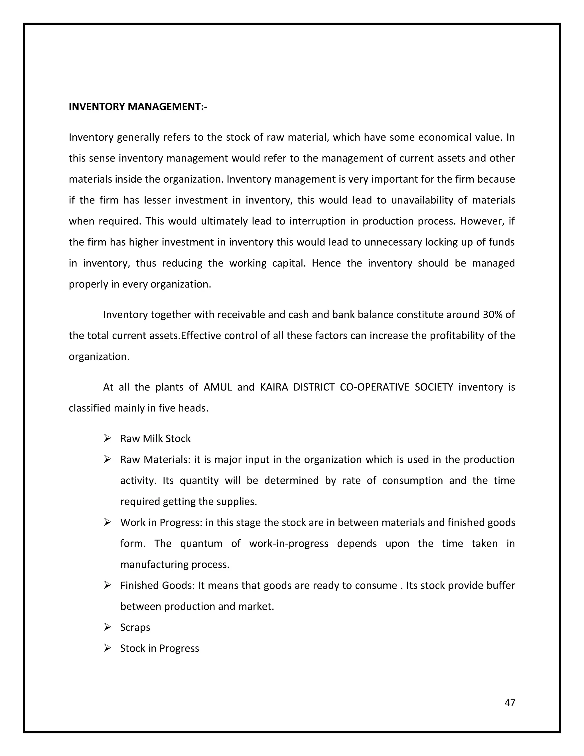 Study of workflow_at_amul,_anand | DOCX