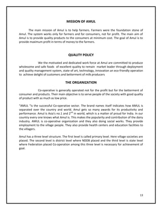 Study of workflow_at_amul,_anand | DOCX
