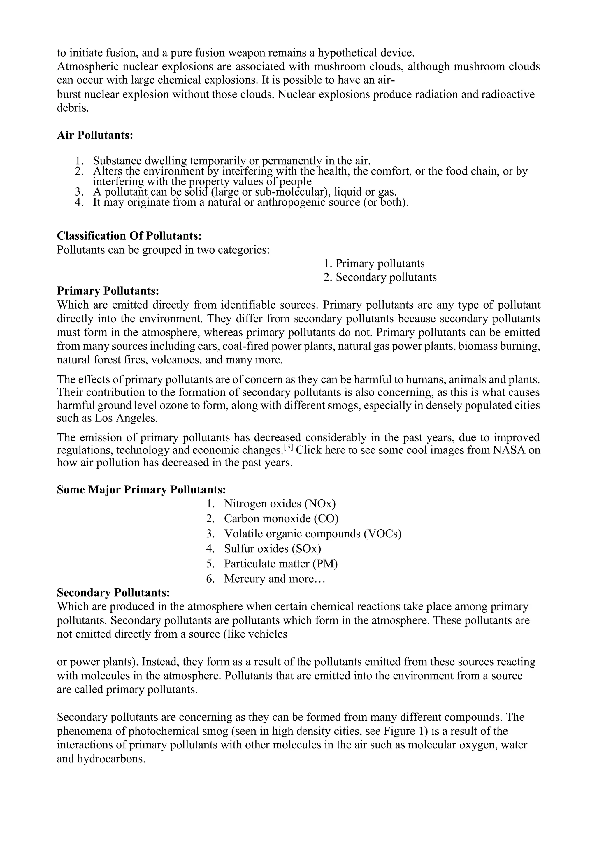 Study On Air Pollution In Textile | Assignment On Air Pollution | PDF ...