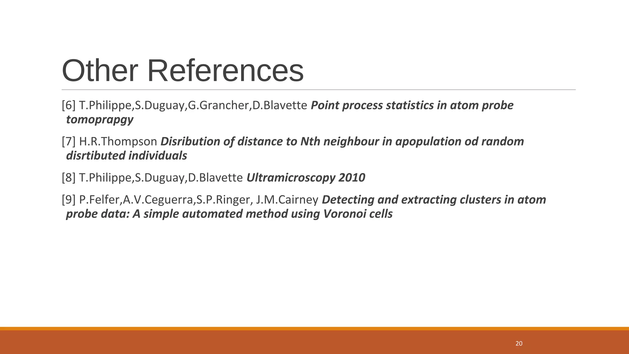 Study on atome probe | ODP