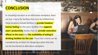 Study on Criteria of Essential Facilities In an Alternative Workplace ...