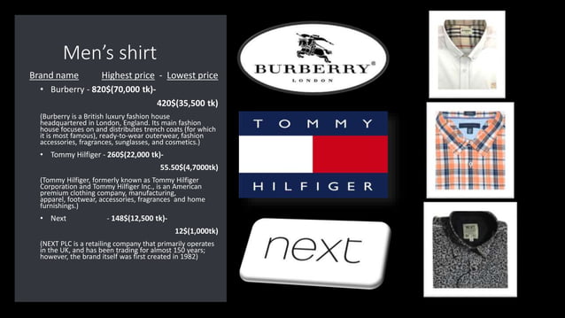 Study on different types of brands of Product | PPTX | Apparel Industry ...