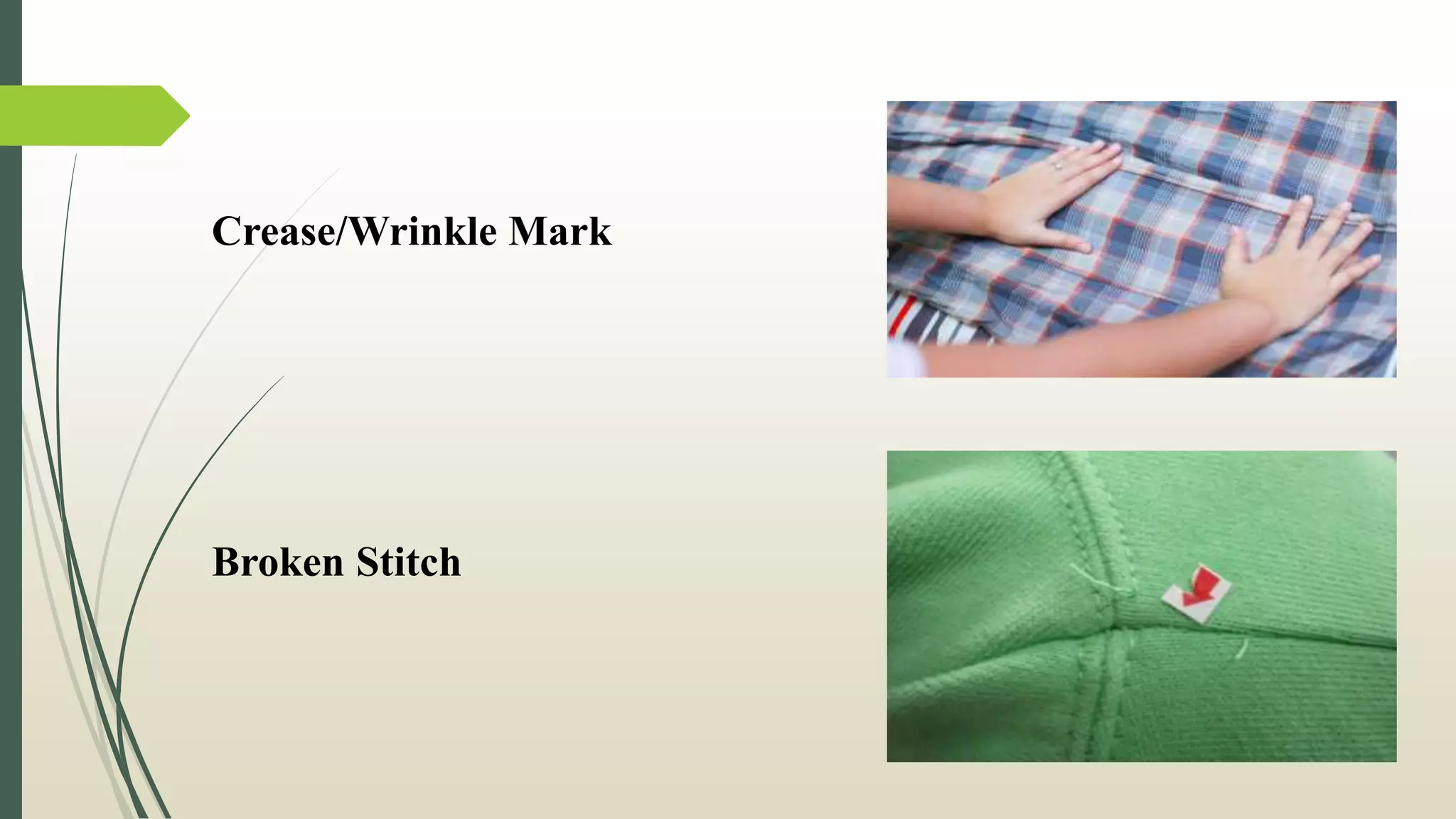 Study on different types of finishing defects in garments industry | PPTX