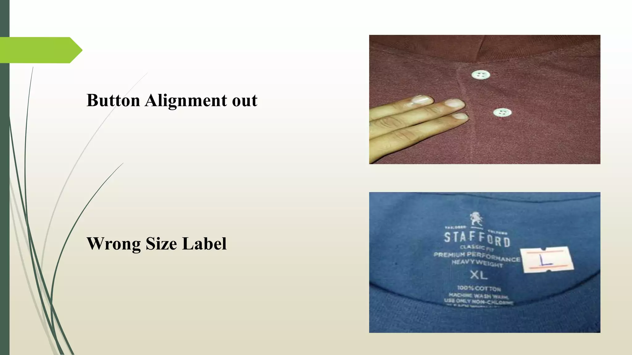 Study on different types of finishing defects in garments industry | PPTX